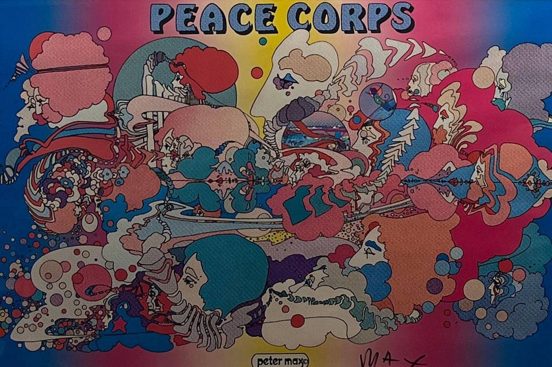 Peter Max, Peace Corps Auction