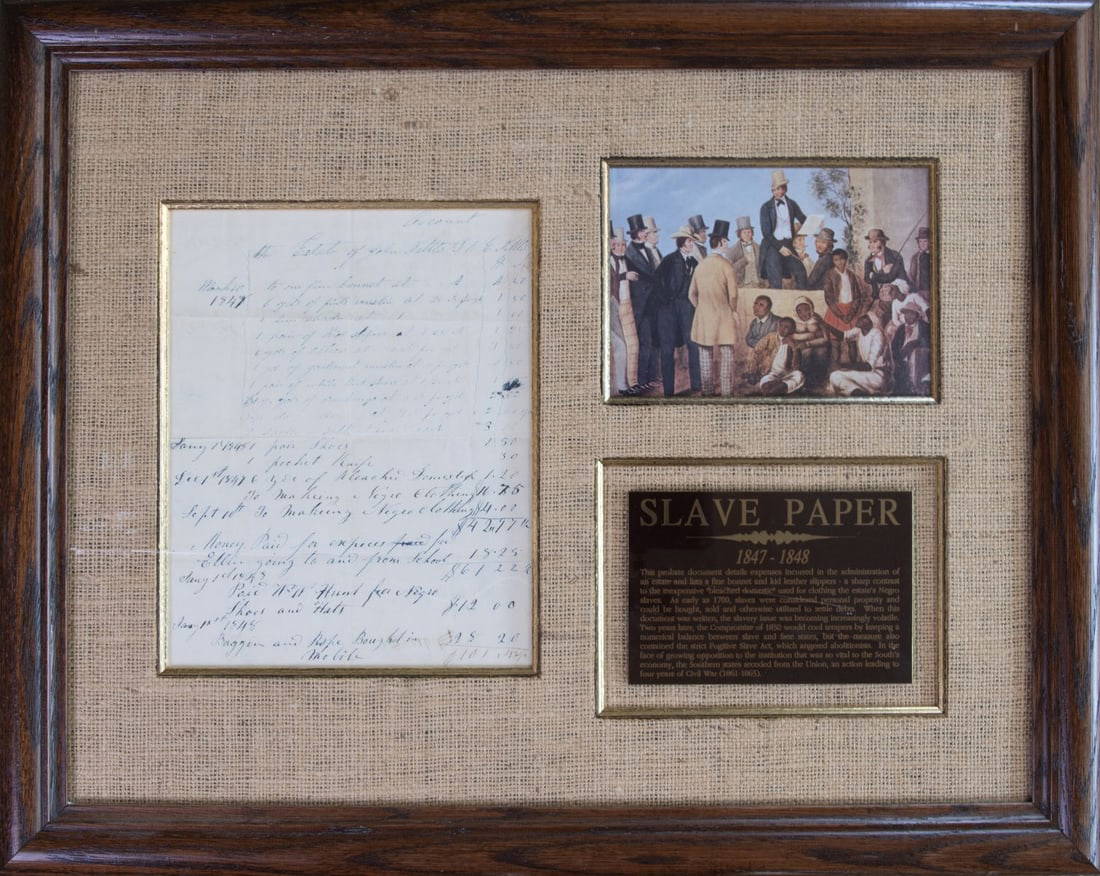 Slave Auction Paper Auction