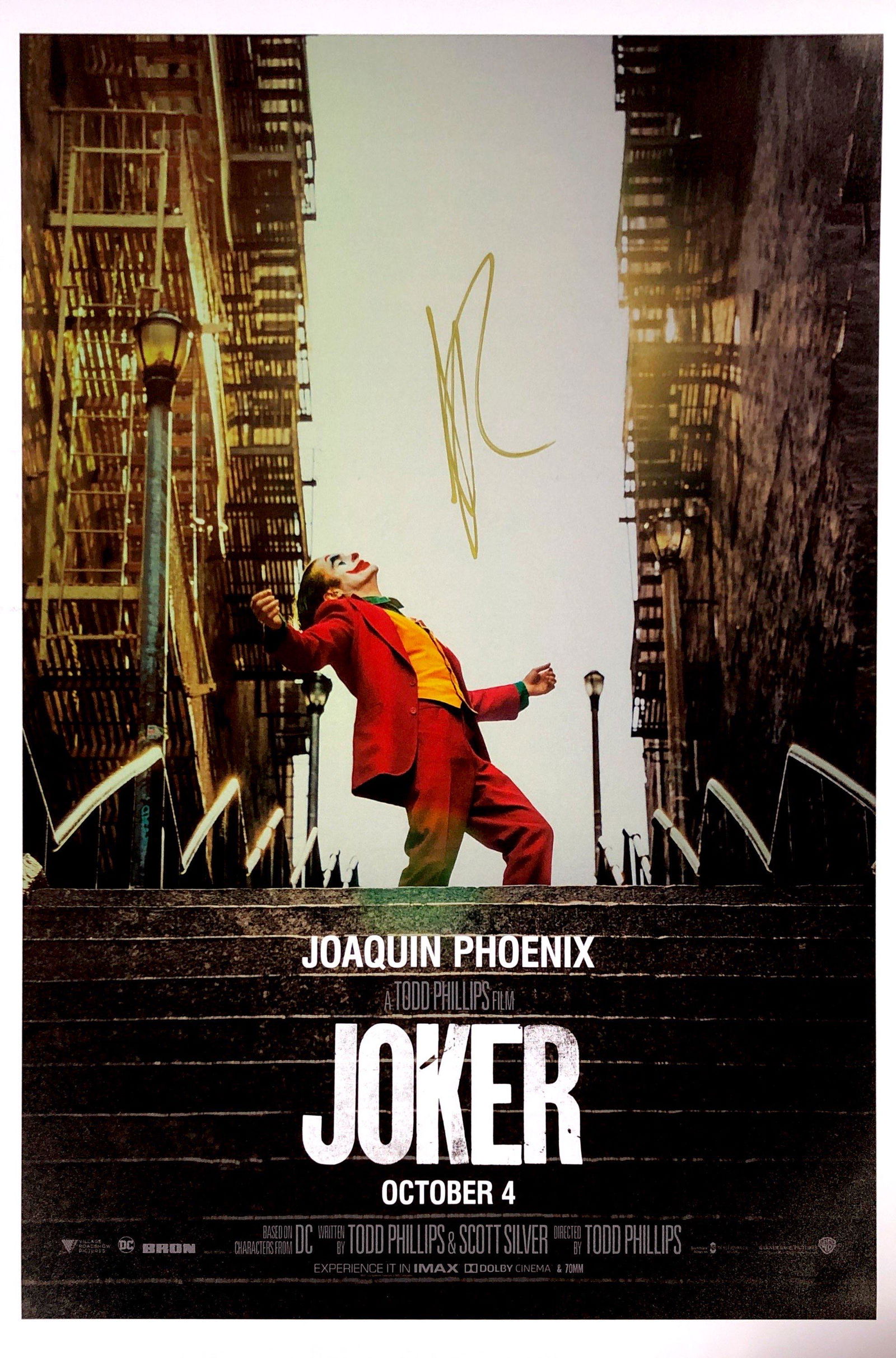 Joaquin Phoenix Autograph Signed Joker Poster - Oct 22, 2020 ...