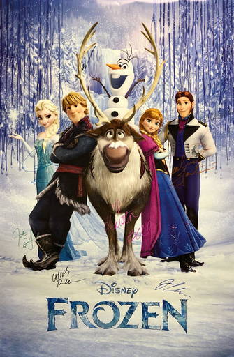 Signed Frozen Idina Menzel Poster