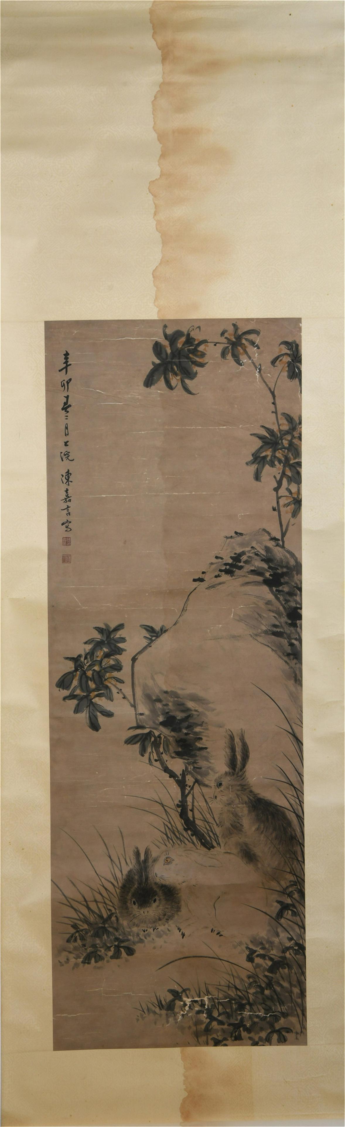 CHINESE PAINTING OF RABBITS - Oct 14, 2012 | Artingstall Auctioneers ...