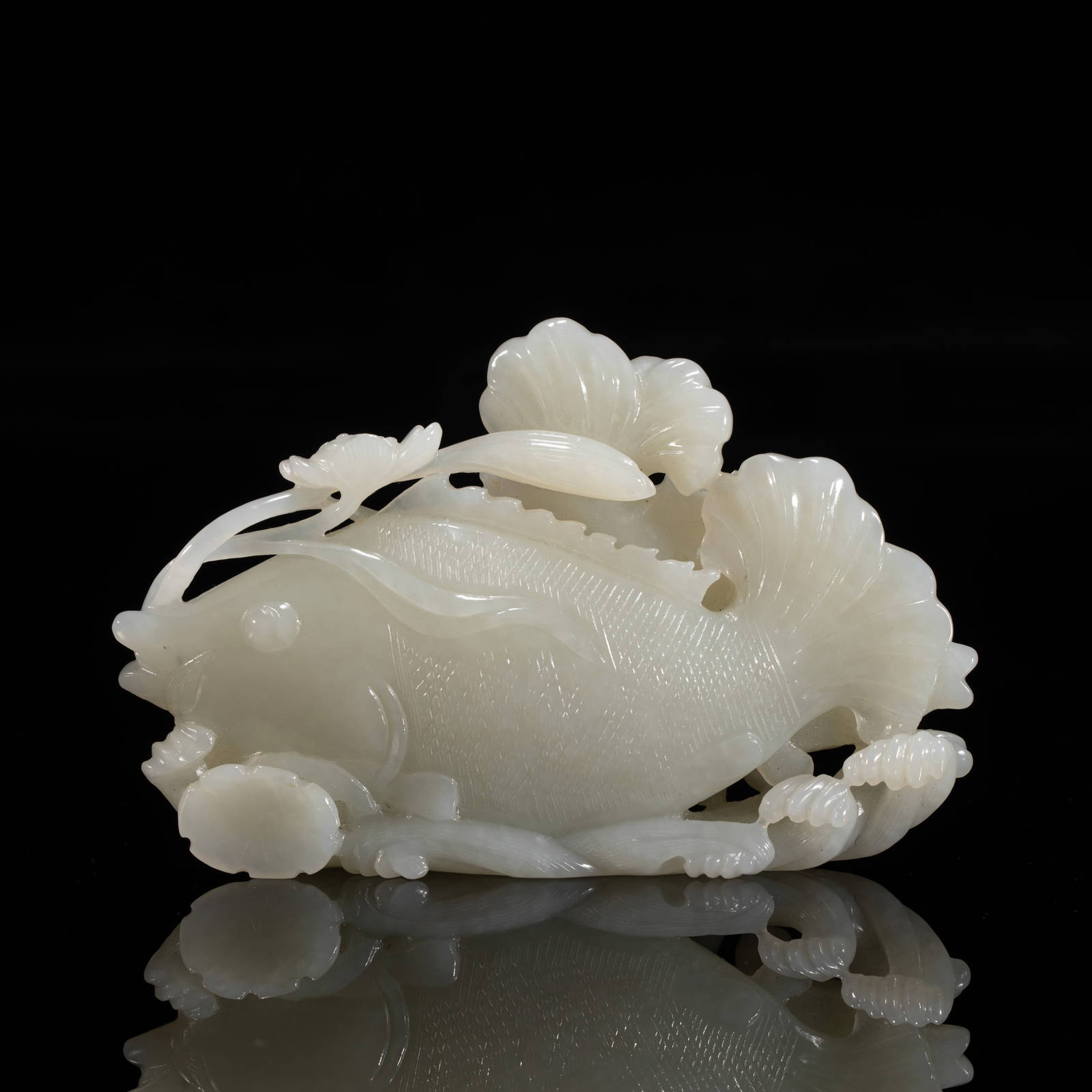 A Chinese Jade Fish Auction