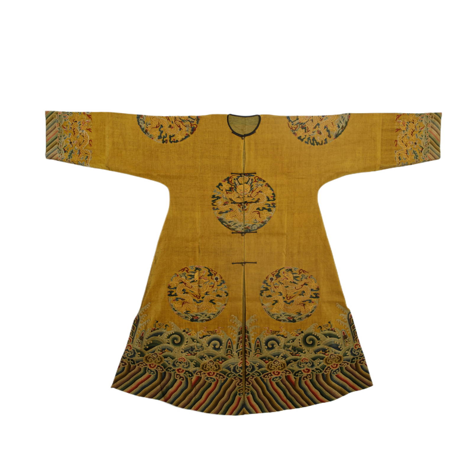 A Chinese Yellow Dragon Robe Auction