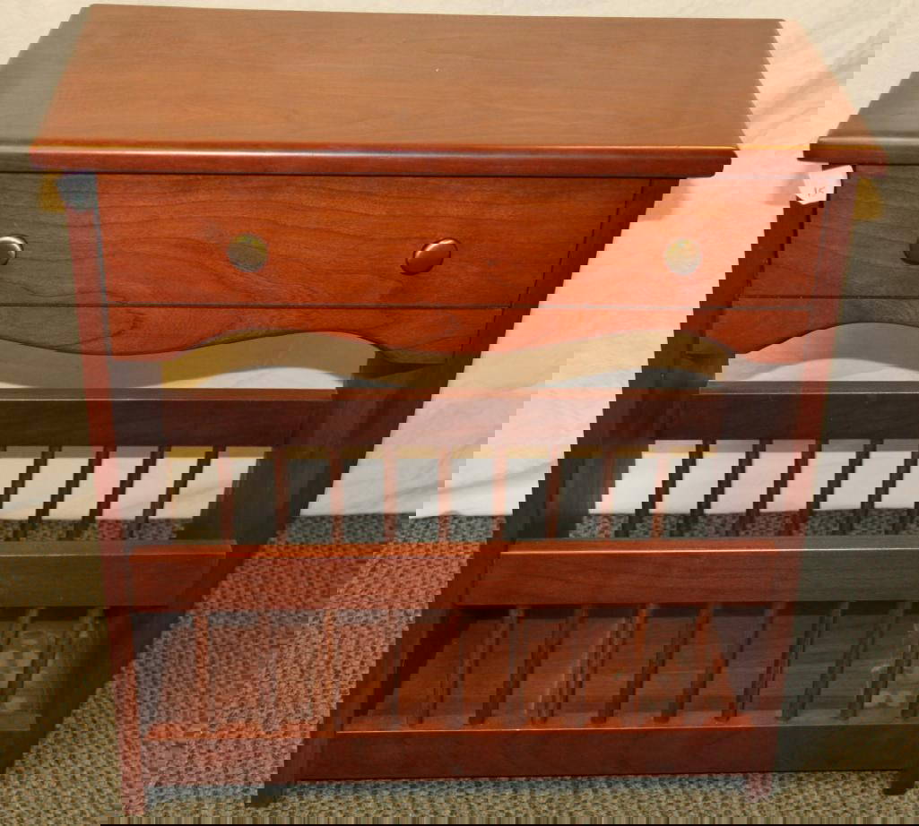 Vintage Style Cherry Wood Magazine Table Auction