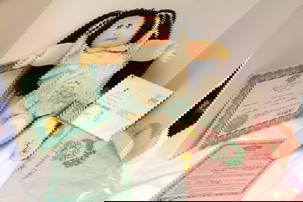 Vintage Rare Large Original Cabbage Patch Kid Baby Girl Colette Lizzy ...