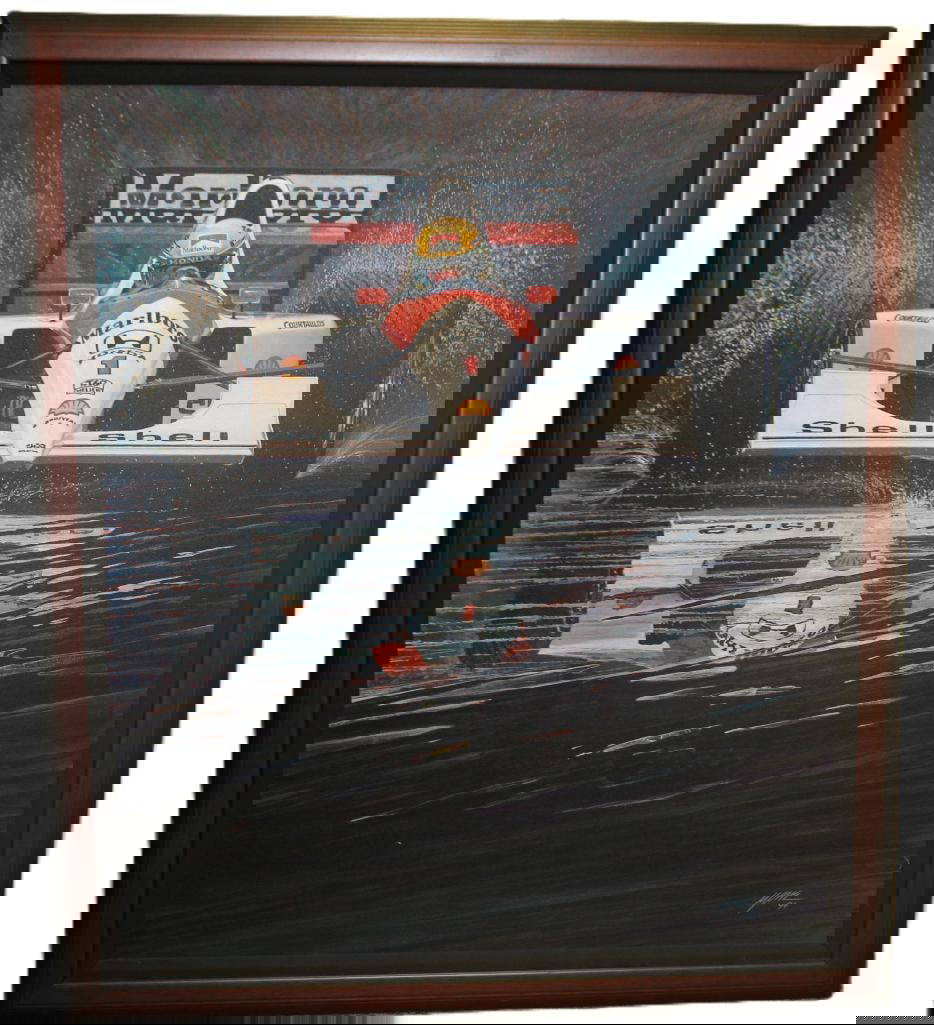 "into The Light" A Tribute To Ayrton Senna By Frederick Yohe Framed ...