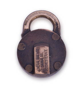 Brass Railroad Lock And Keys