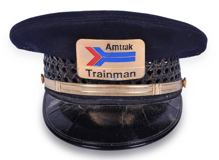 Amtrak Trainman Hat W/ Santa Fe Buttons