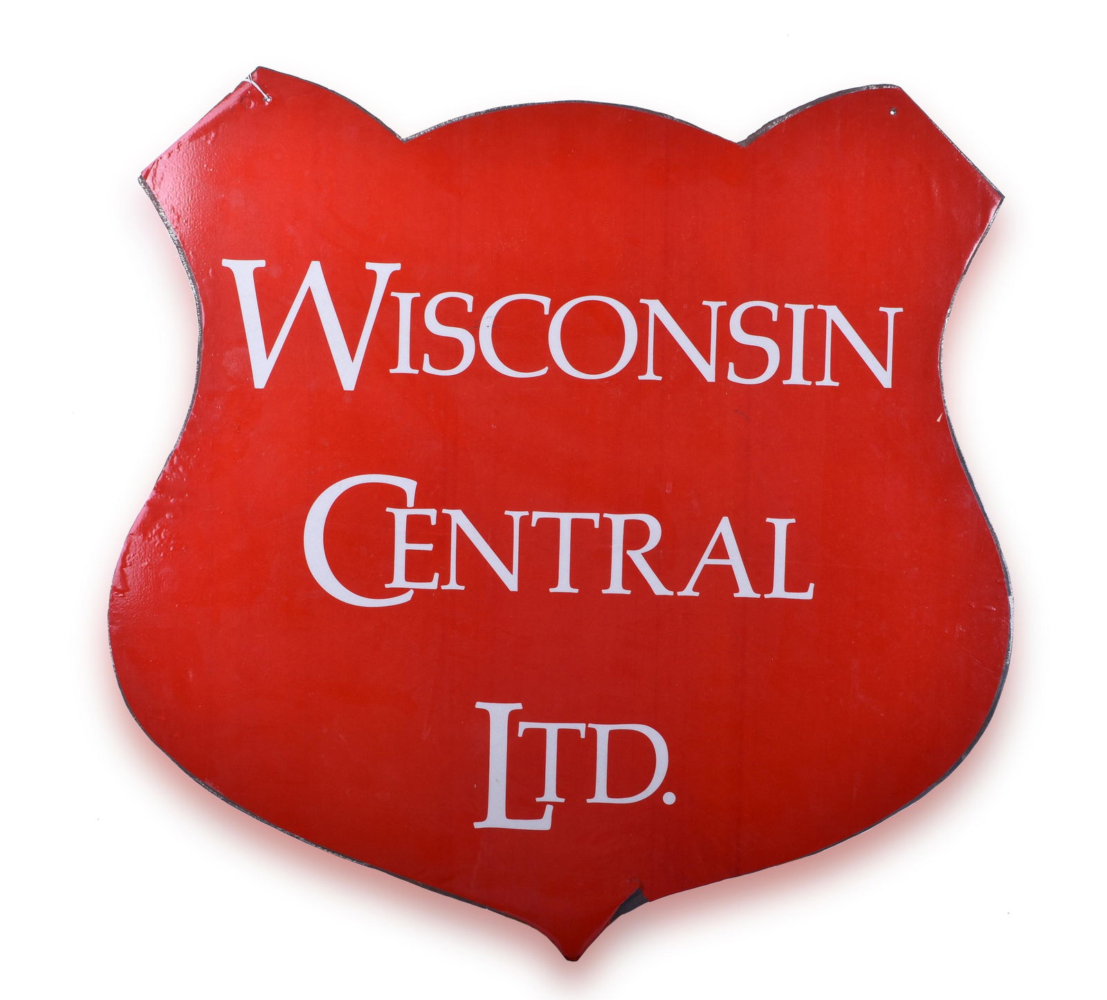 Wisconsin Central Railroad Steel Shield / Sign