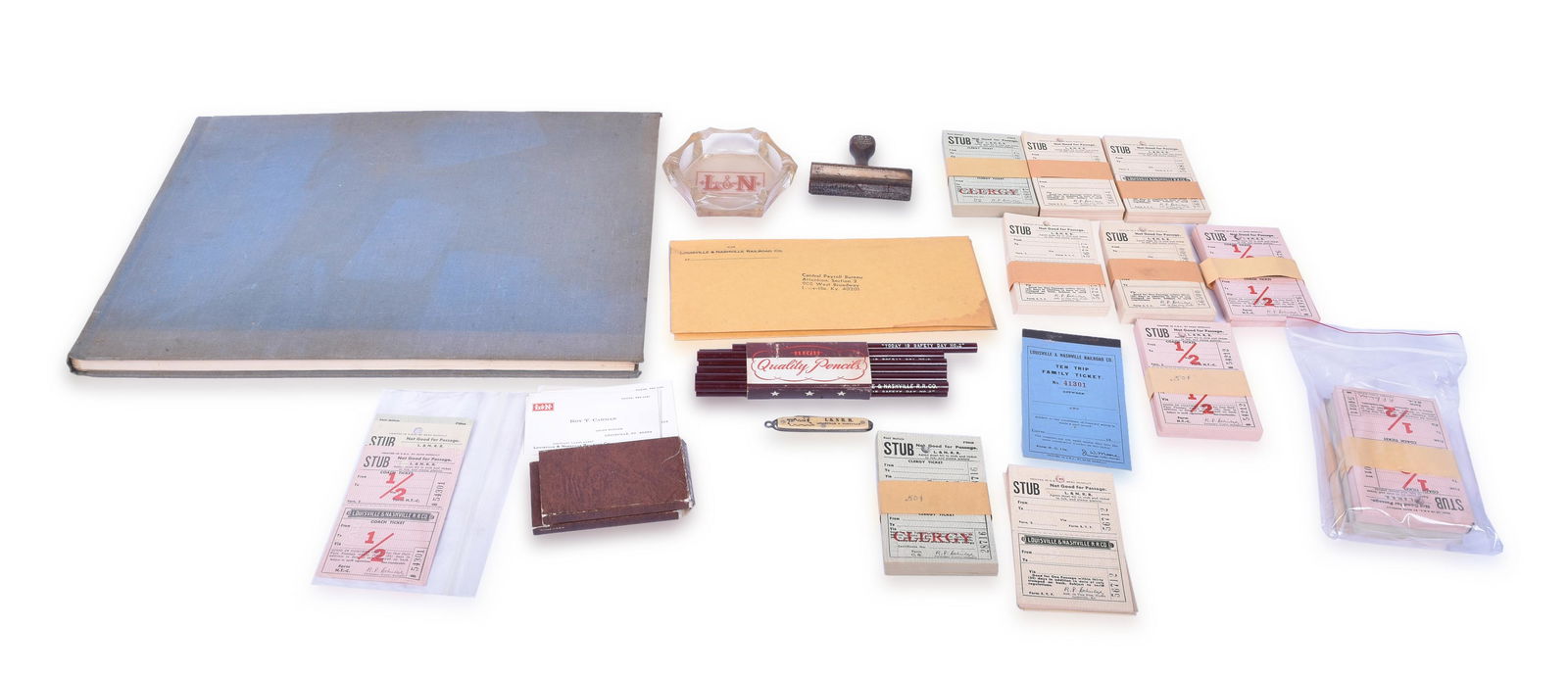 Louisville And Nashville Railroad Station Agent Paper