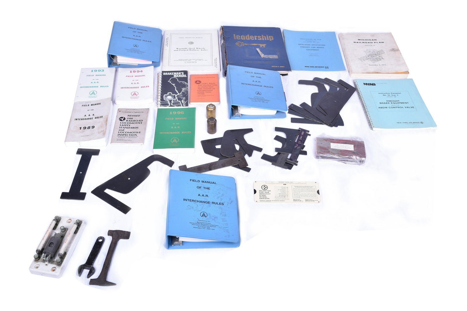 Group Of Railroad Rail Profile Gauges, Aar Field