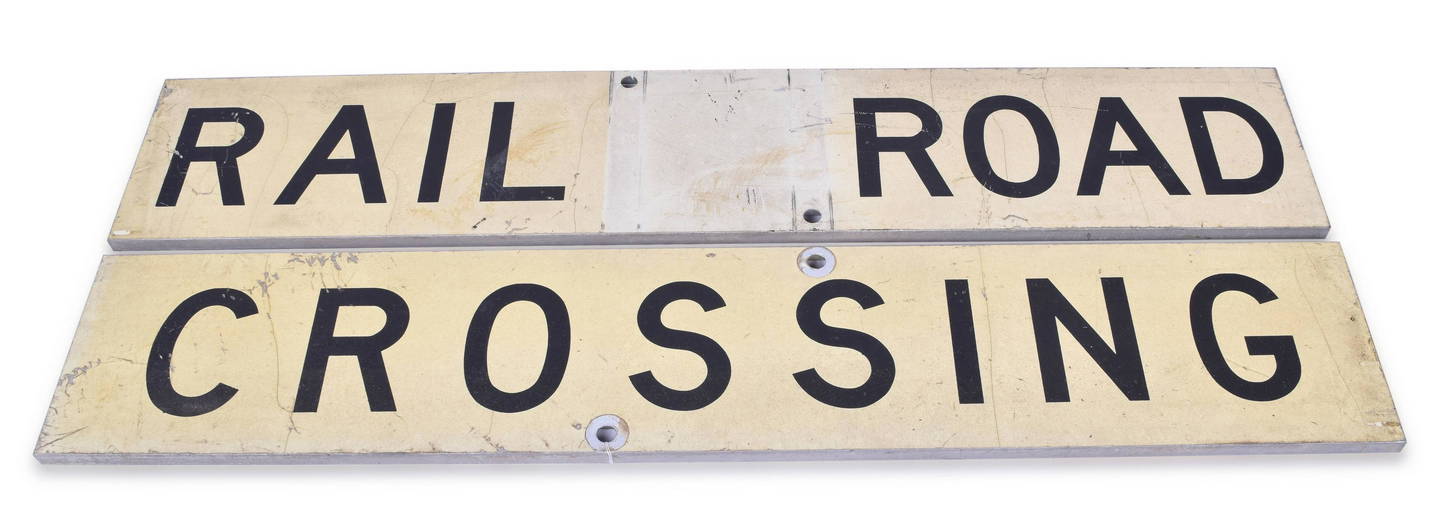 Aluminum Railroad Crossing Crossbuck Signs