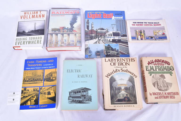 Eight Interurban Railroad Books - Schoemer/Dwyer, Ellis, Vollmann ...