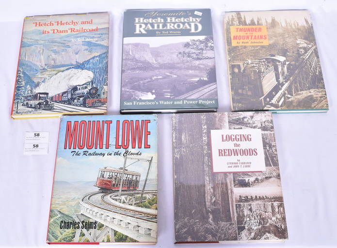 Lot of Five Logging Railroad Books - Johnston, Wurm, Labbe, Seims ...