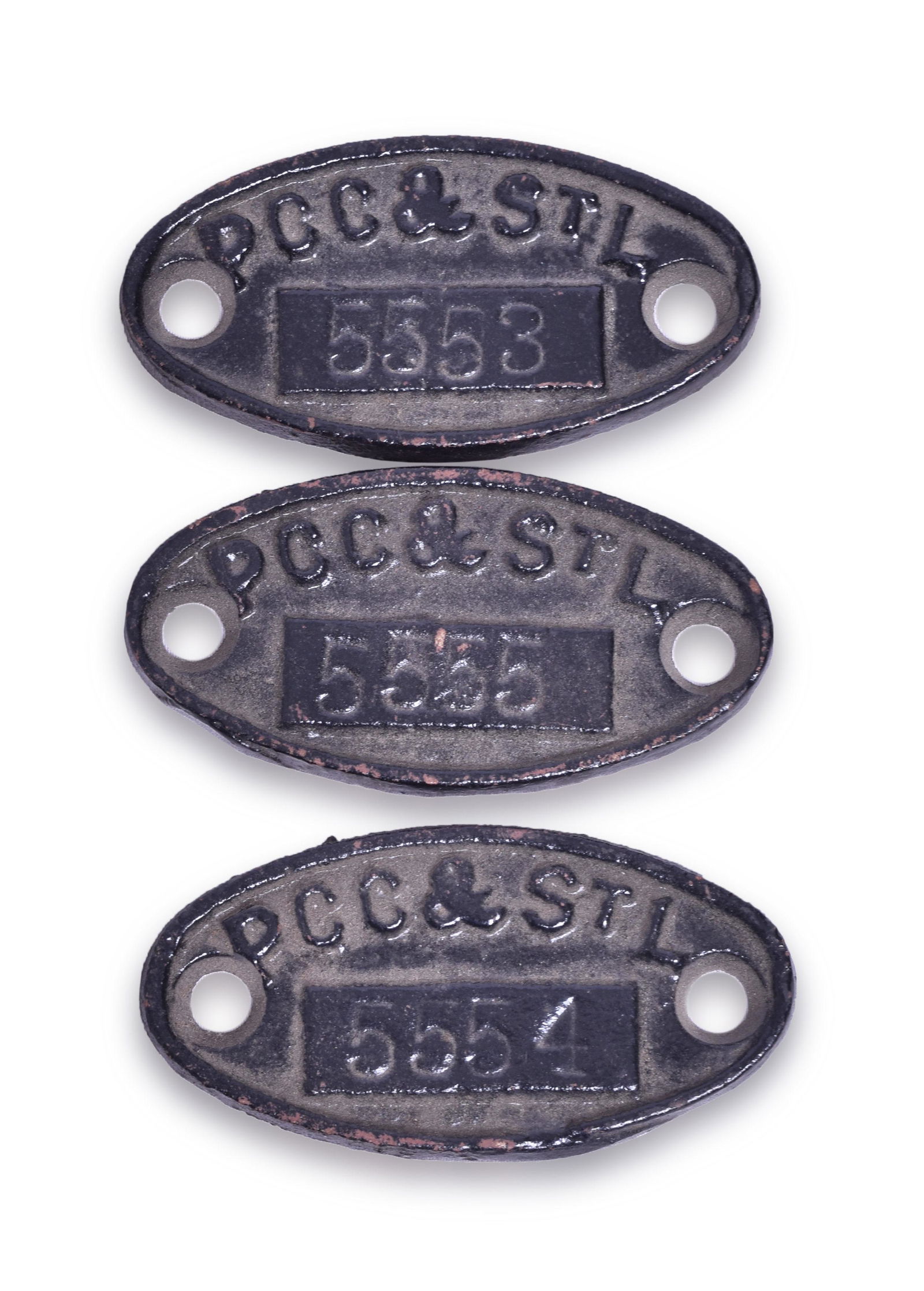 Three Pittsburgh, Cincinnati, Chicago and St. Louis Railroad Sequential ...