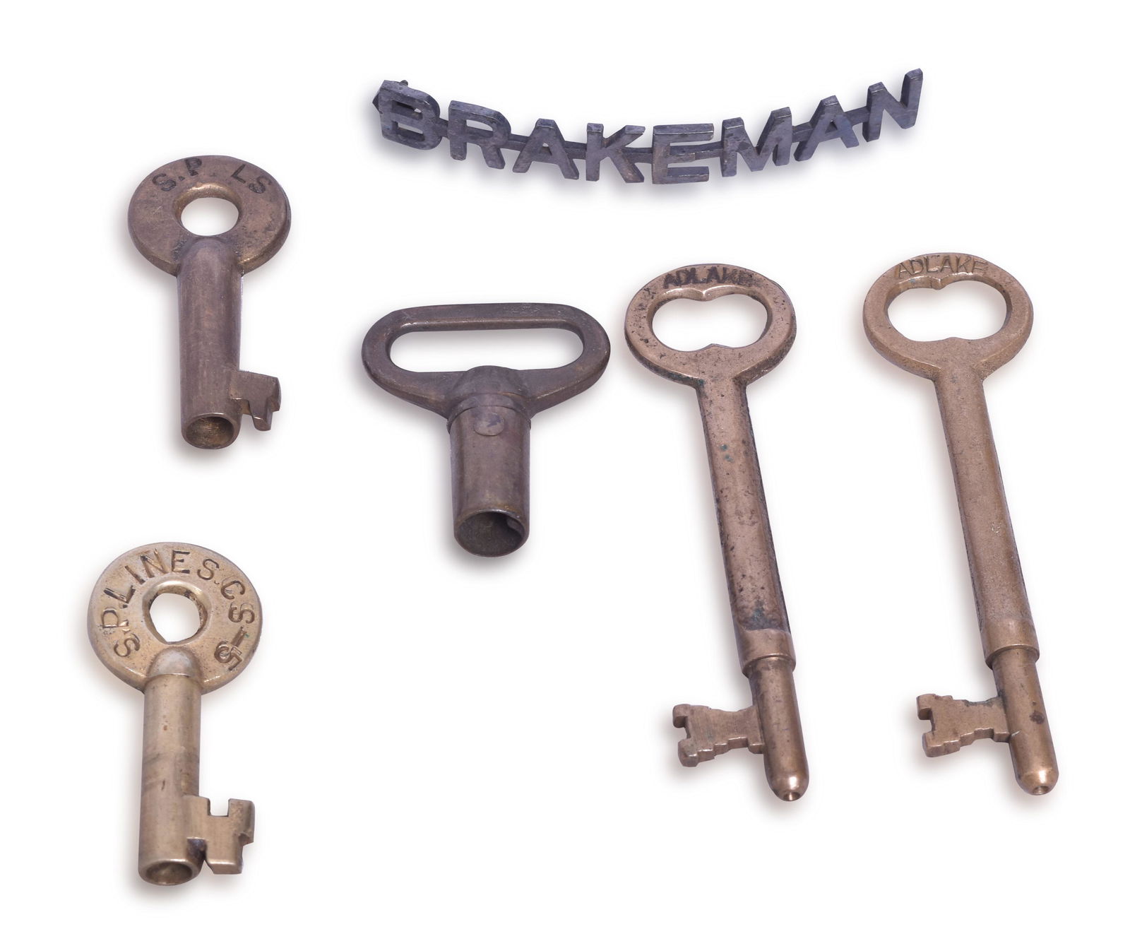 Southern Pacific Railroad A&w And Adlake Keys, Coach Keys, And Brakeman ...