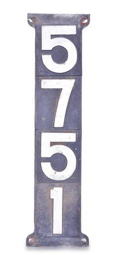 Cast Iron Railroad Signal Marker Identification Sign