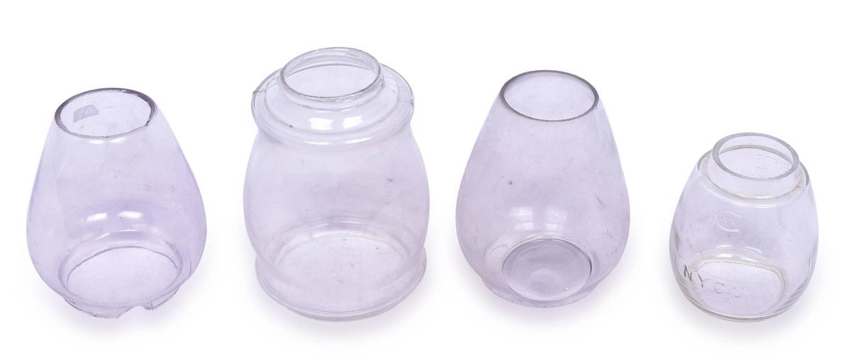 Four Clear Lantern Globes - Bullseye, New York Central, etc. - Jan 05 ...