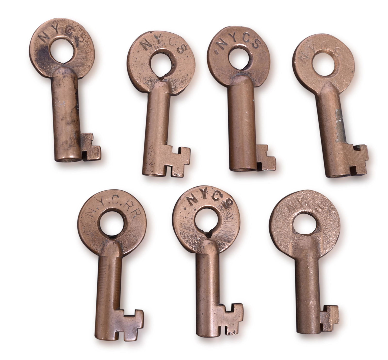 Seven Adlake New York Central Railroad Brass Keys - Jan 06, 2023 | Rail ...
