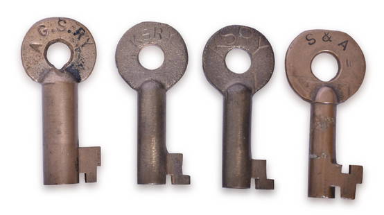 Brass Railroad Keys