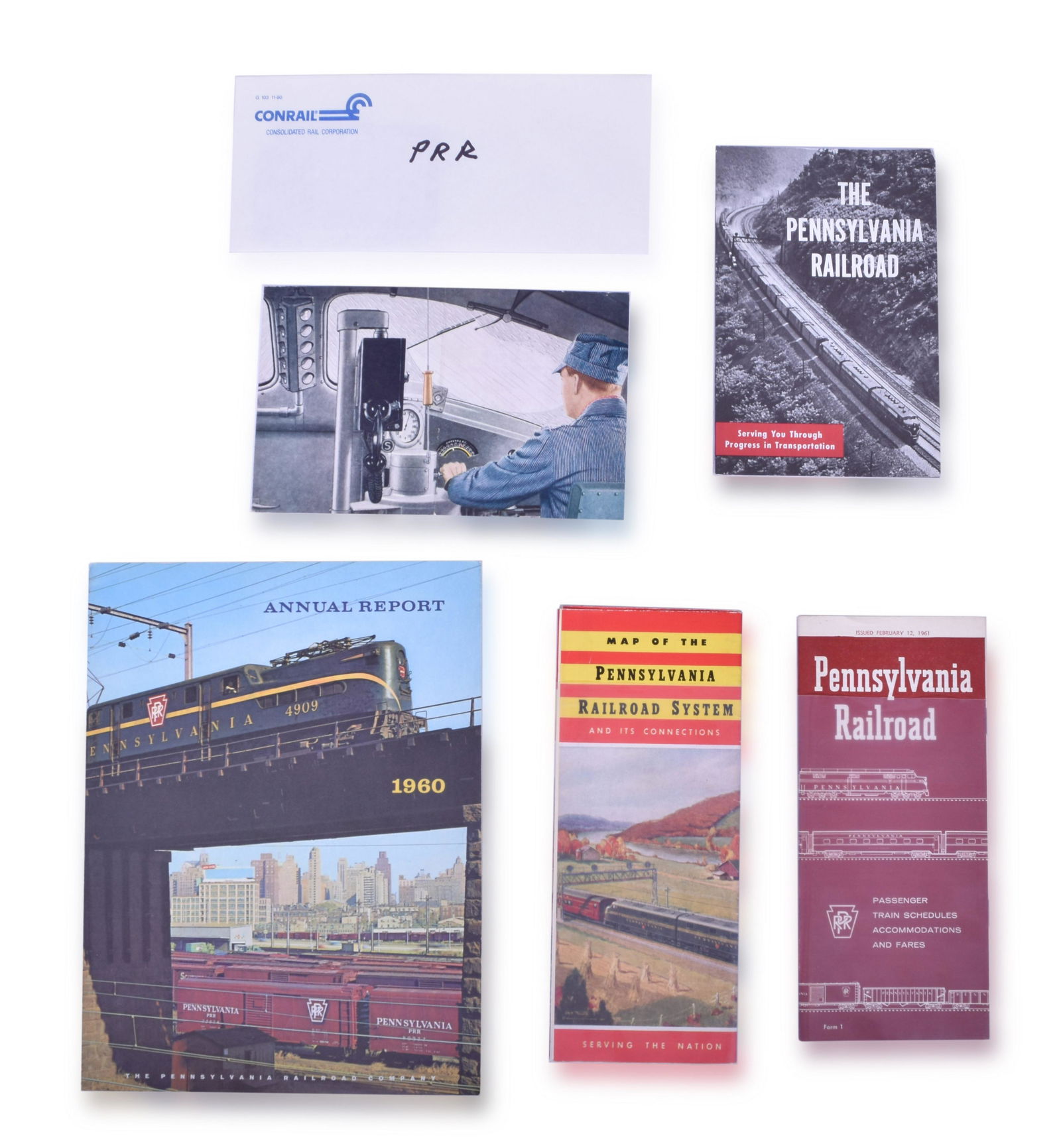 The Pennsylvania Railroad Brochures, Timetable, Menu, Pocket Calendars ...