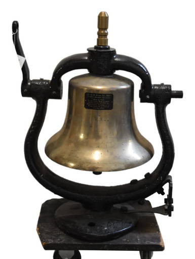Atchison, Topeka And Santa Fe Railway 16 1/2" Brass Steam Locomotive Bell