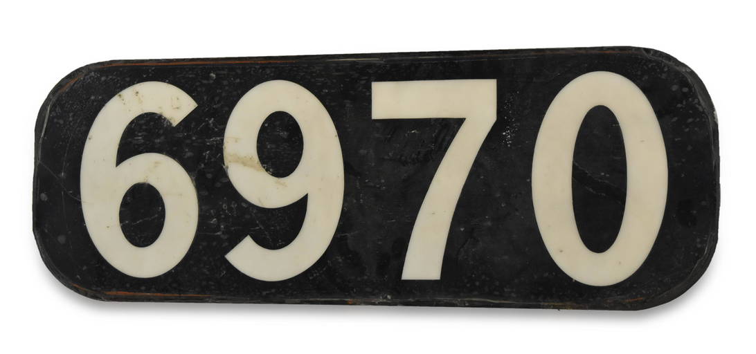Diesel Locomotive Number Board #6970