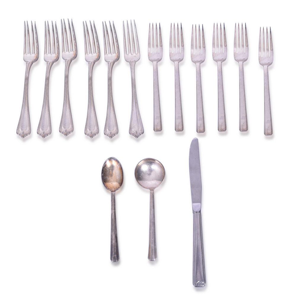 Assorted Railroad Silverware Northern Pacific, Pennsylvania, Chicago ...