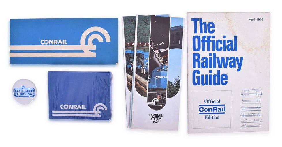 1970's And 1980's Conrail Promotional Group Official Railway Guide ...