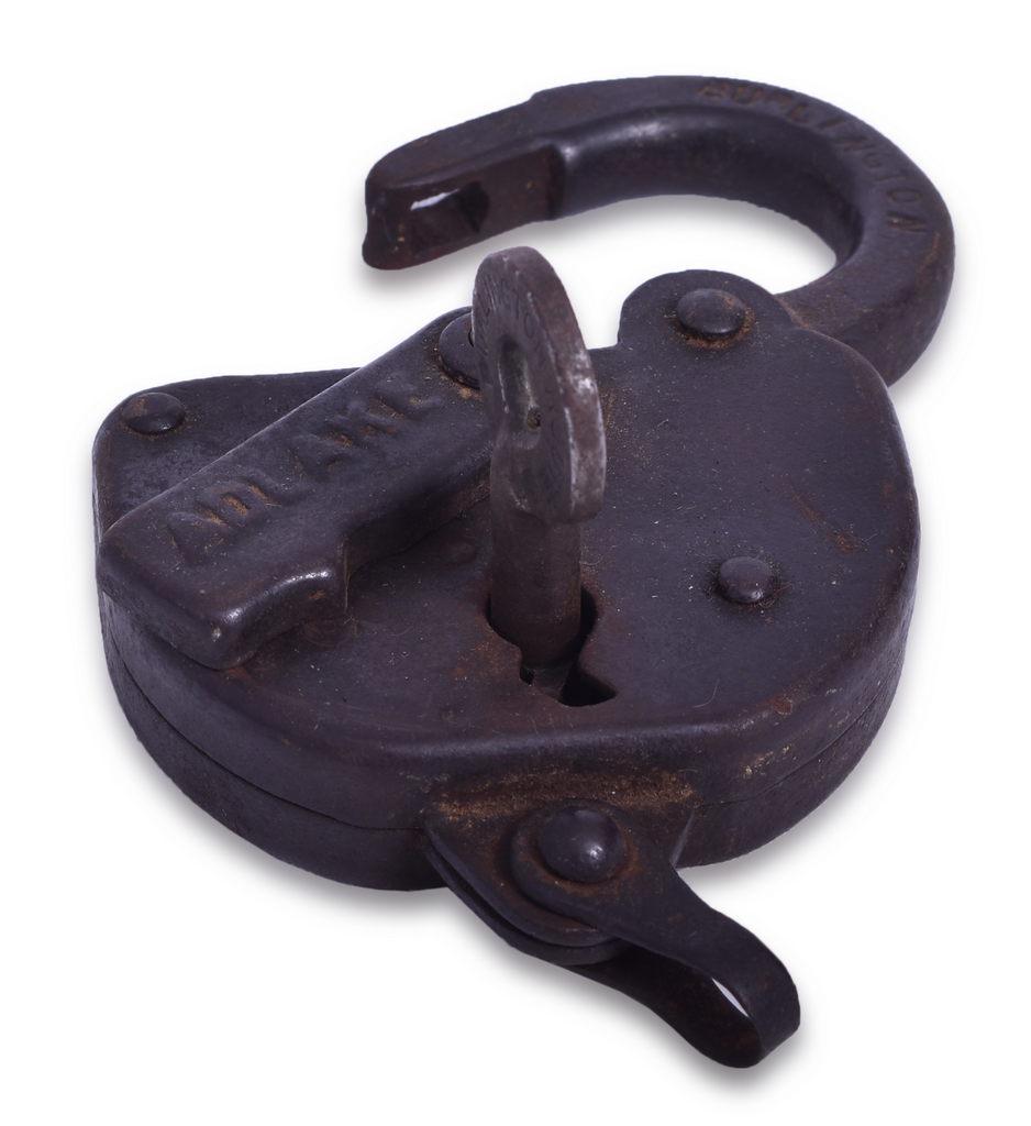Five Adlake Steel Body Railroad Locks - Pennsylvania, Cb&q, Missouri ...