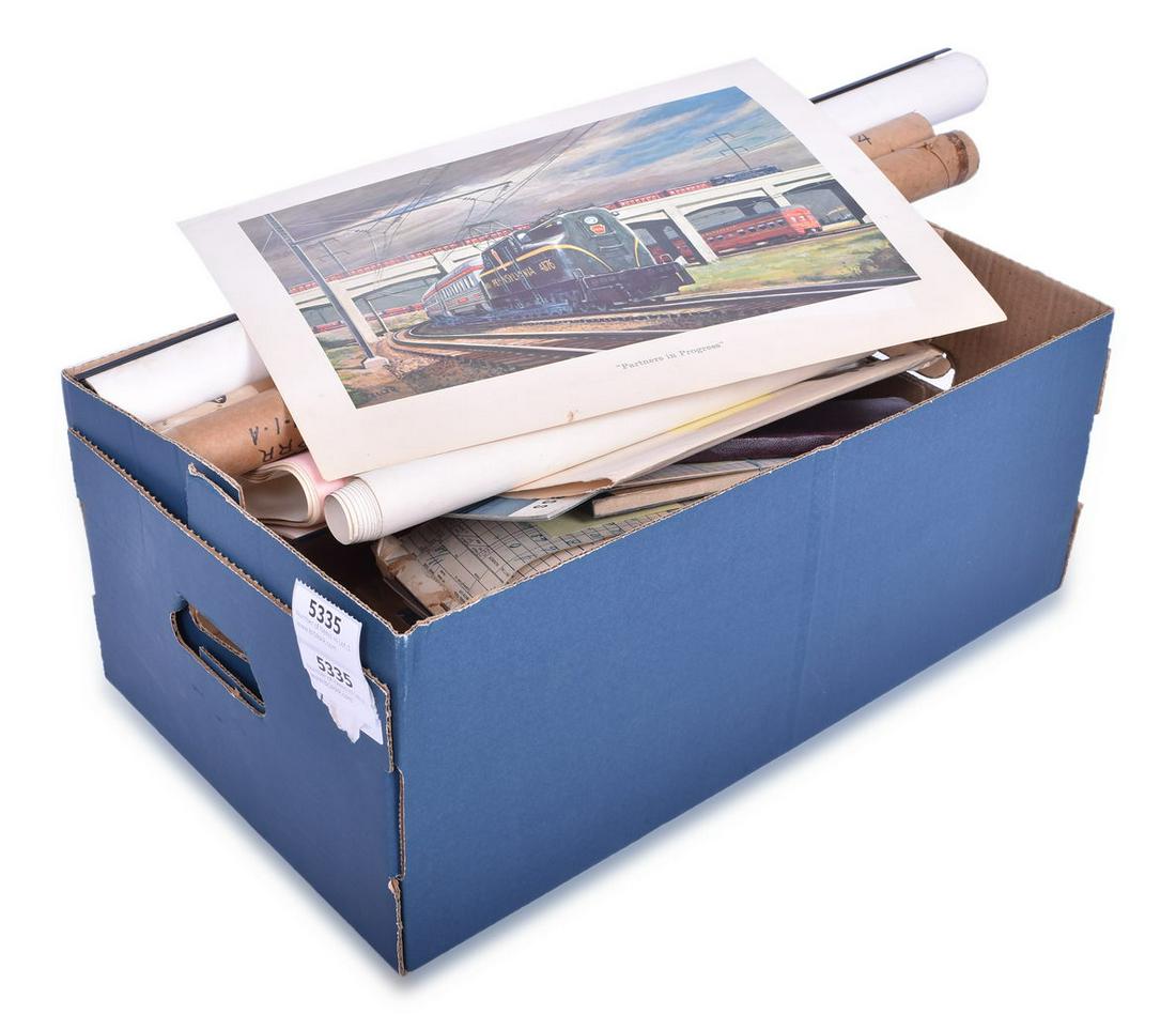 Large Group Of Pennsylvania Railroad Paperwork - Prints, Calendars ...