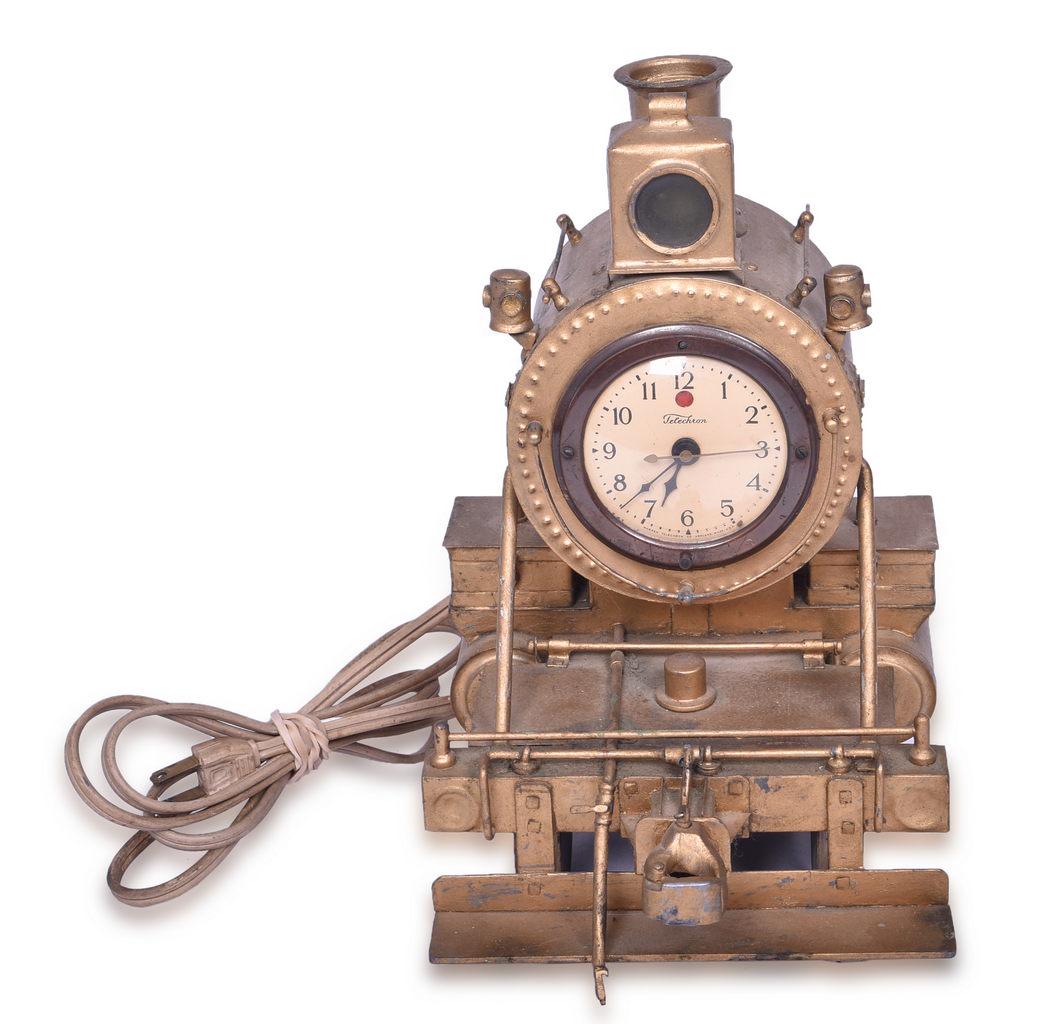Hand Built Telechron Steam Locomotive Clock Auction
