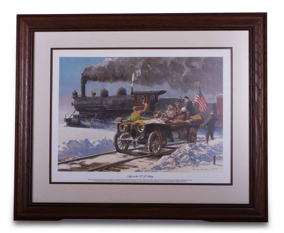 Peter Helck "safe On The Railroad Siding" Union Pacific Railroad And ...
