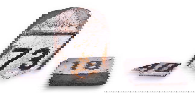 Cast Iron Railroad Mile Marker Auction