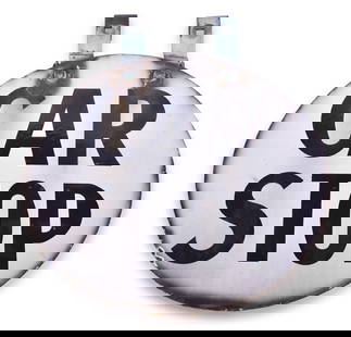 6- Porcelain Nos Rest Room Signs Auction