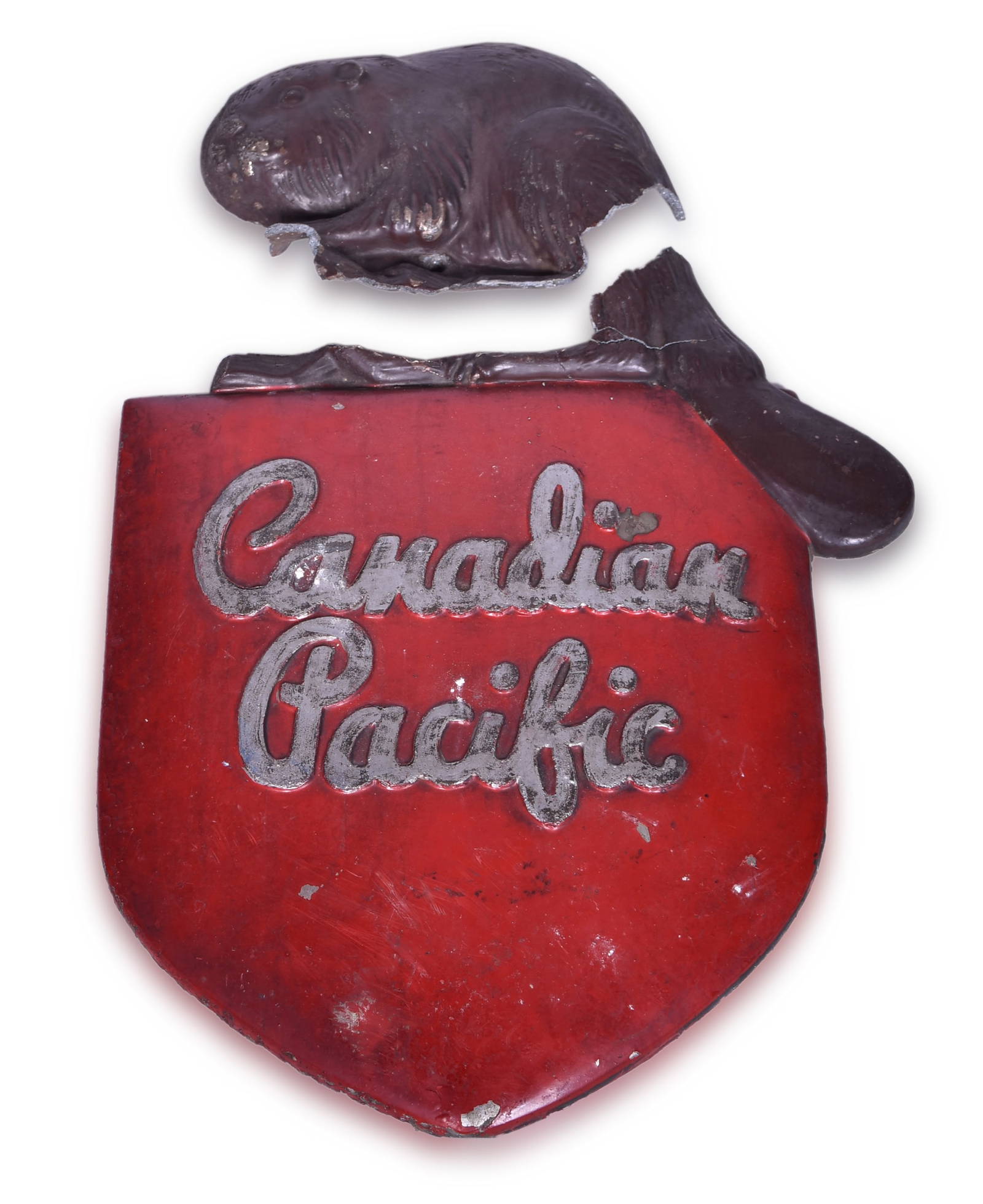 Canadian Pacific Railway Cast Beaver Shield Auction