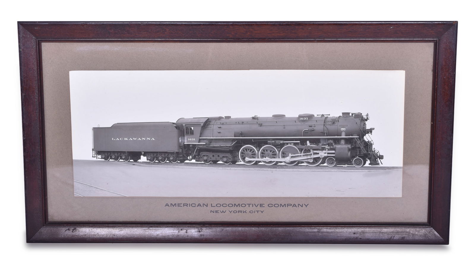 American Locomotive Company / Alco Lackawanna #1631 4-8-4 Framed ...
