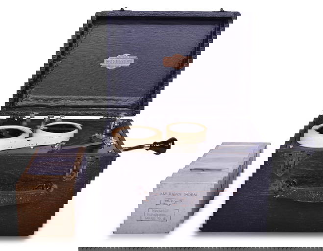 Instructograph Morse Code / Telegraph Instruction Machine W/ Additional ...