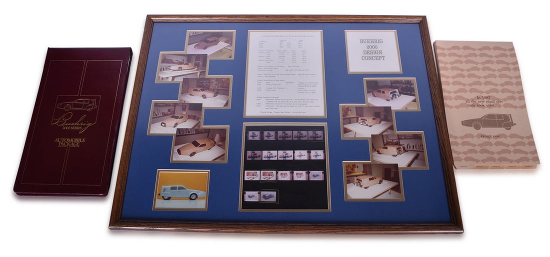Buehrig 2000 Concept Vehicle Clay Model Photos, Sketches, And Binder ...