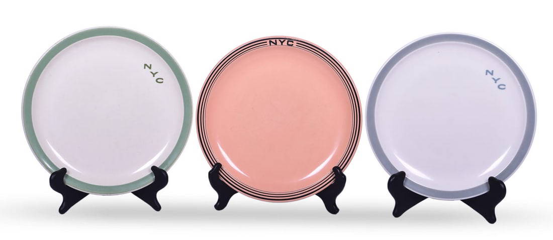 Three New York Central Railroad China Dinner Plates - Mohawk, Pacemaker ...