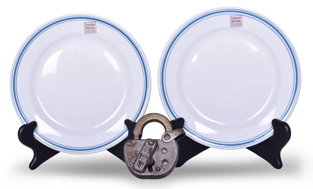 Canadian Pacific Railroad Lock & Key And Canadian National Truro China ...