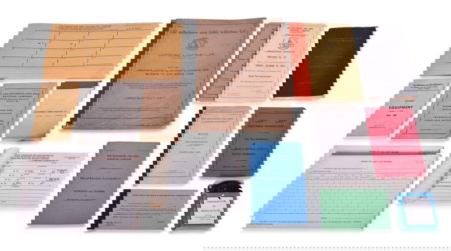 14+ Pieces Of Baltimore And Ohio / Chesapeake And Ohio Railroad Paper ...