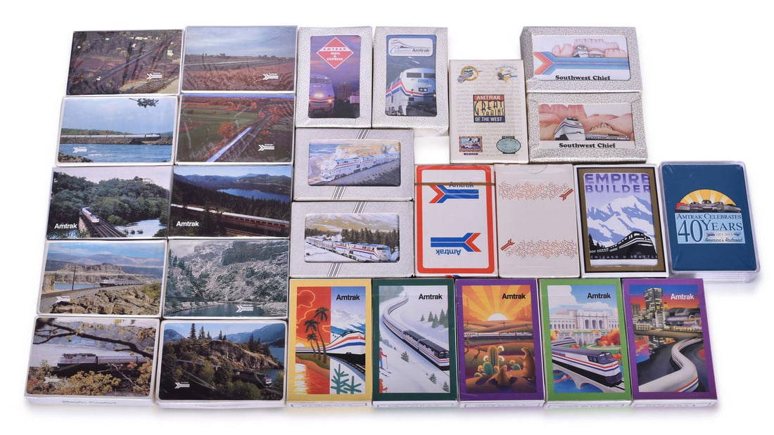 Twenty-six Amtrak Railroad Playing Card Decks - Sealed New Old Stock ...