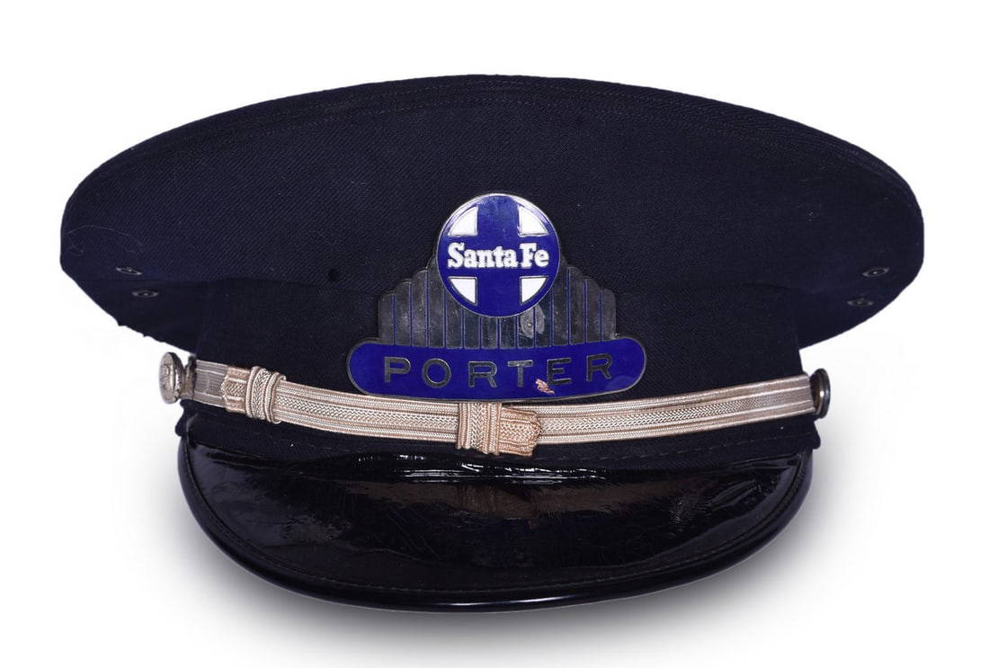 Atchison, Topeka And Santa Fe Railway Porter Cap - Gelhaar Uniforms Auction