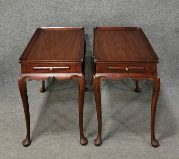 Pair Of Henkel Harris End Tables