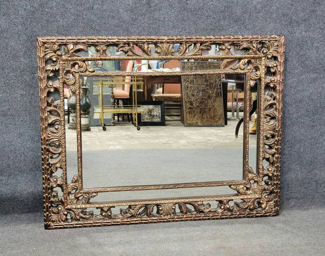 Carved Bombay Mirror