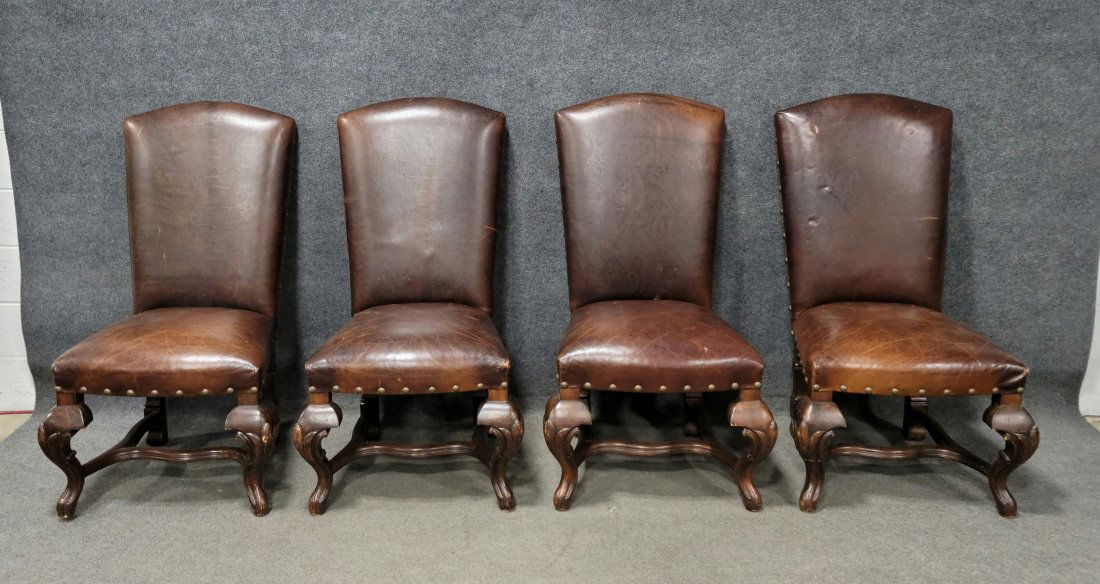 4 Ej Victor Leather Chairs