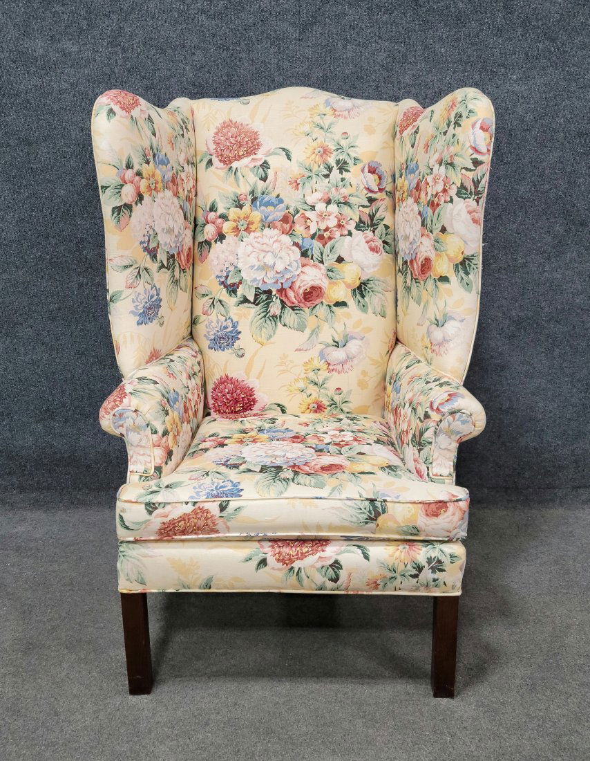 Upholstered Wing Back Chair