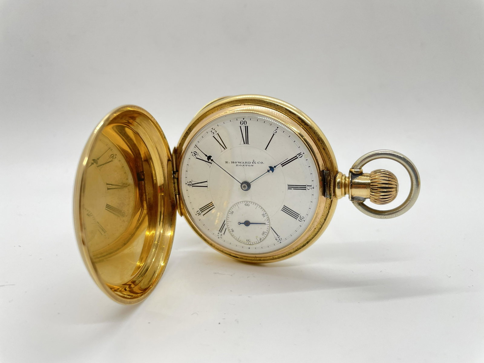 18k Gold E. Howard And Co Boston Pocket Watch