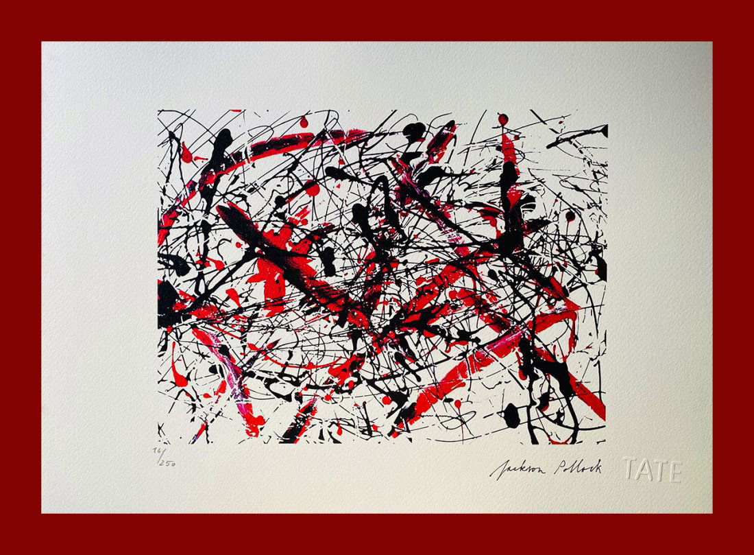 Jackson Pollock Black, White & Red